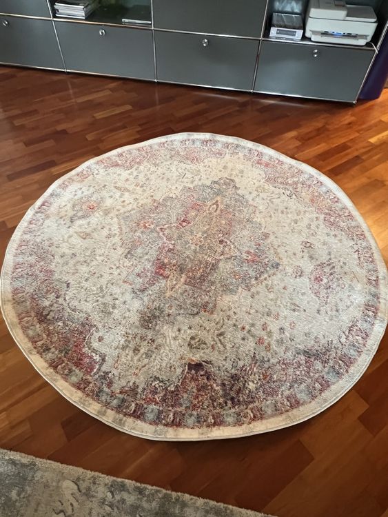 Benuta Teppich Visconti rund, Ø 180 cm, Multicolor Top! (Gebraucht) in ...
