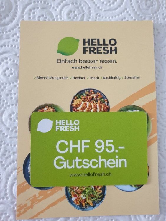 Gutschein Hello Fresh (Neu und originalverpackt) in Luterbach für CHF 1 – mit Lieferung auf ...