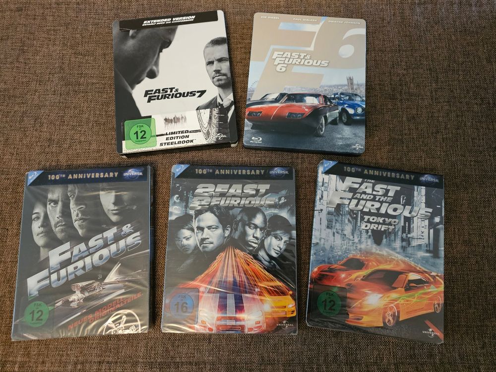 Fast & Furious Blu Ray Steelbook Sammlung - TOP | Kaufen auf Ricardo