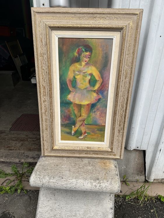 Gemälde Tänzerin, signiert, gerahmt (Gebraucht) in bern für CHF 90 – mit Lieferung auf Ricardo ...