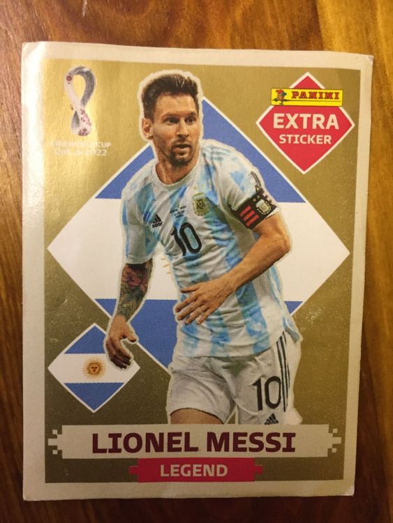 Lionel Messi Extrasticker Gold Panini WM 2022 | Kaufen auf Ricardo