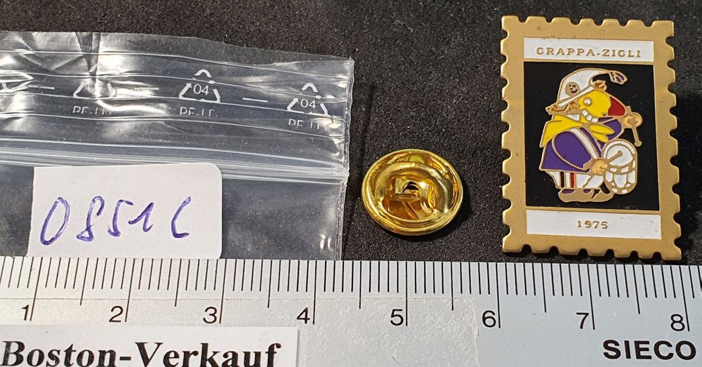 O851C - Pin Basler Fasnacht Crappa-Zigli 1975 / 1994 | Kaufen auf Ricardo