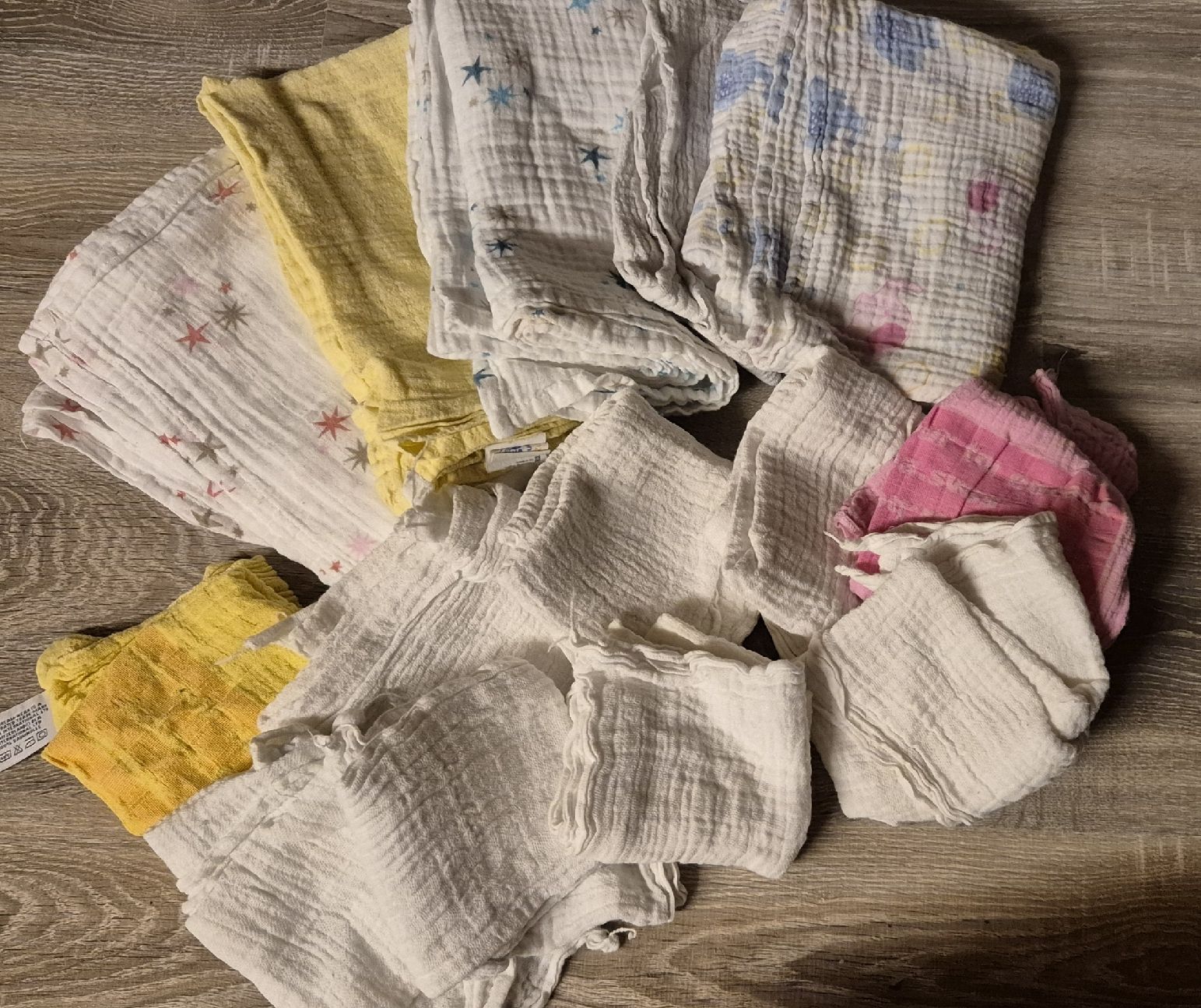 Lotti di panni per bambini in mussola, diverse misure (Usato) a ...