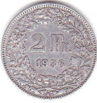 2 Franken 1936 Silber | Kaufen auf Ricardo
