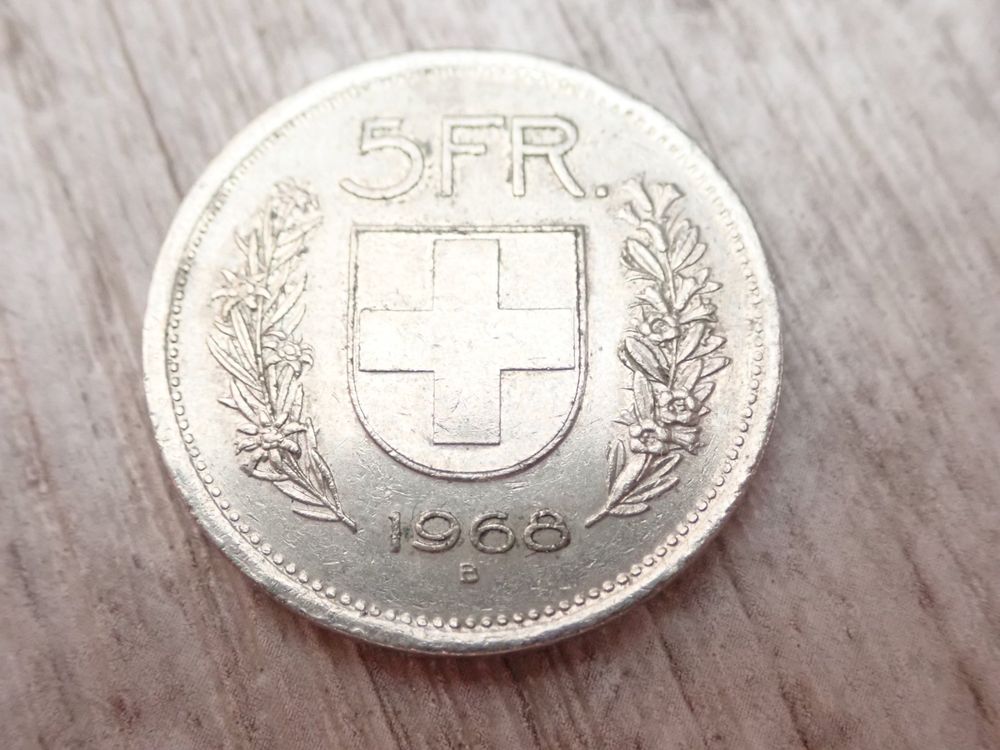 1968 - Pièce de 5 chf en argent | Kaufen auf Ricardo