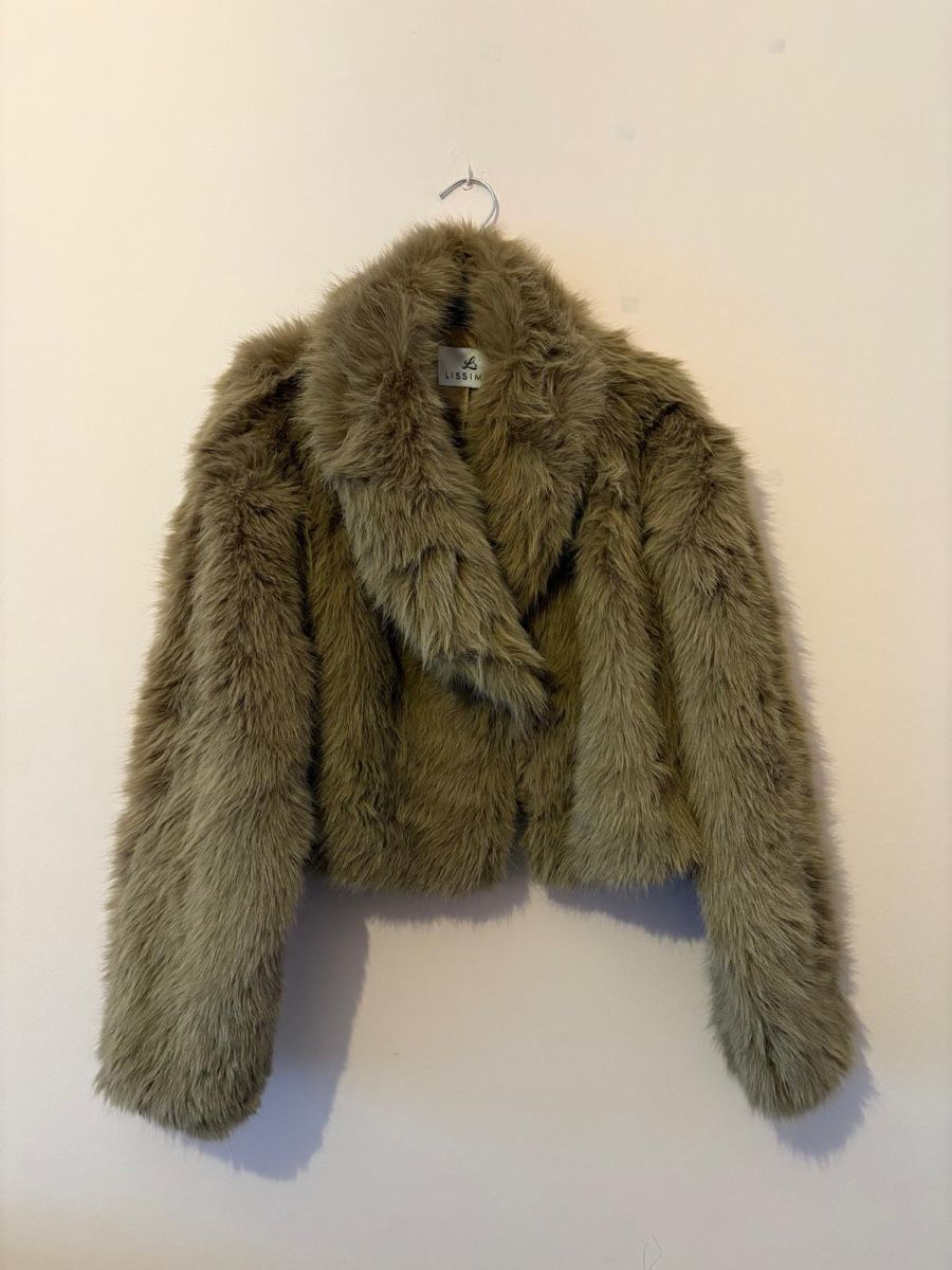 Warme Kunstfell Jacke, Teddy Jacke, Winter Jacke, Braun (Neu und ...