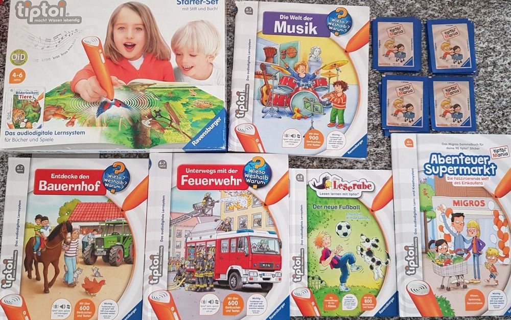 tiptoi Starter-Set + 4 tiptoi Bücher (Gebraucht) in Sisseln AG für CHF ...
