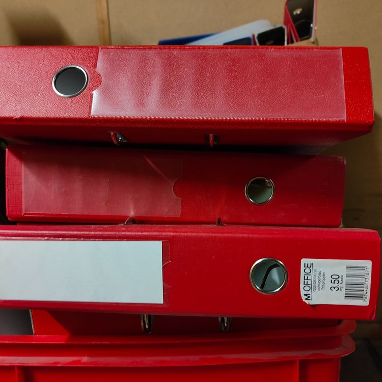 Ordner 7,5cm Breit Farbe rot A4 / Sie bieten für 10 Stück (Gebraucht ...
