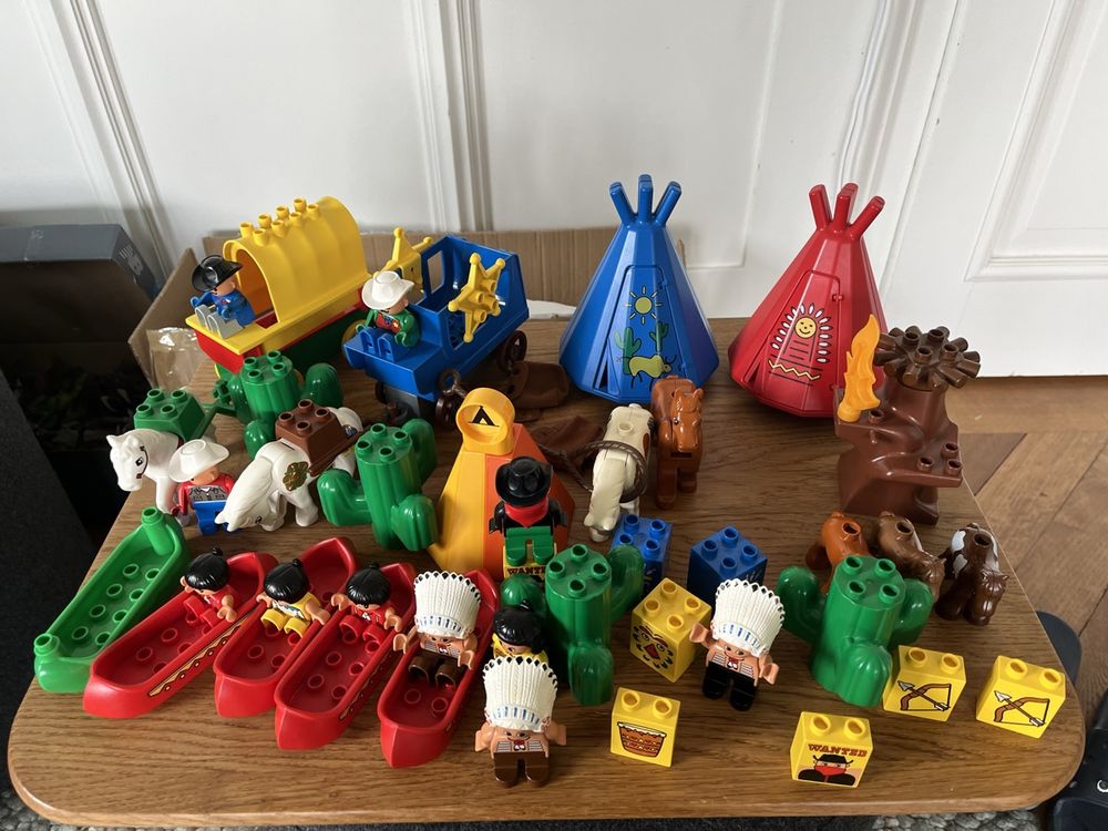 LEGO Duplo Cowboy Indianer Planwagen Kutsche Tipi | Kaufen auf Ricardo