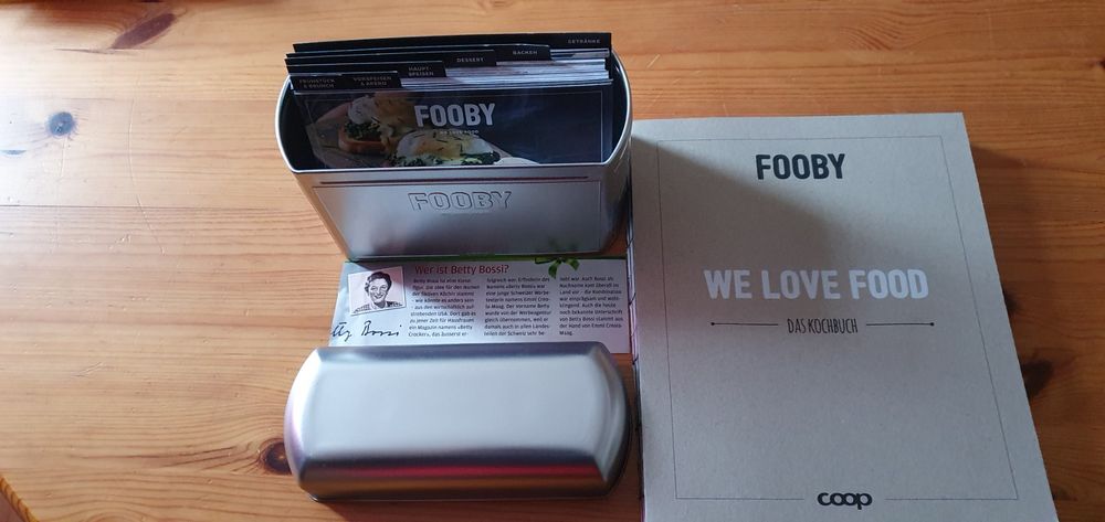 COOP Fooby Kochbuch und Box mit Menu Karten (Gebraucht) in Läufelfingen ...