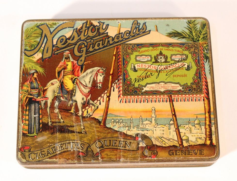 Alte Queen Nestor Gianaclis Geneve Blechdose Cigarettes (Gebraucht) in ...