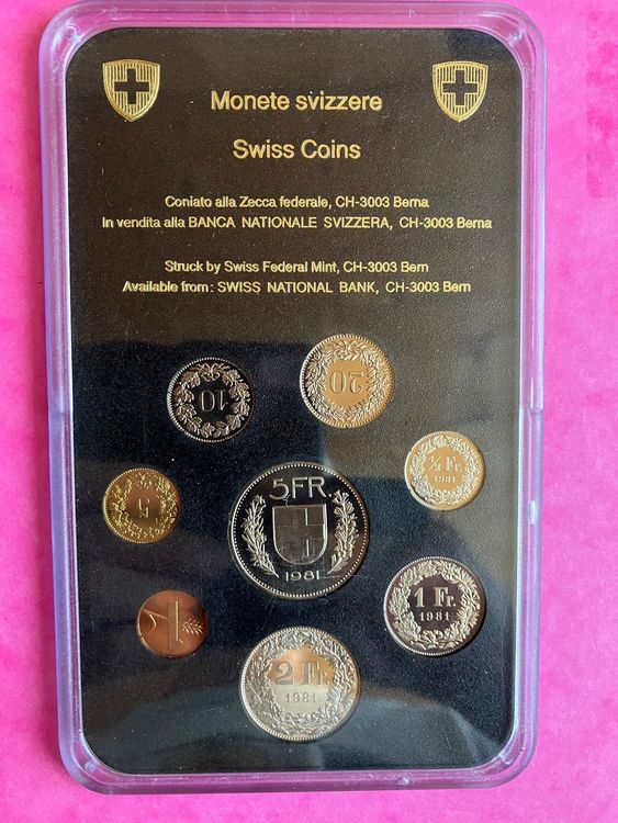 Münzsatz 1981 (Neu (gemäss Beschreibung)) in untervaz für CHF 16 – mit Lieferung auf Ricardo kaufen
