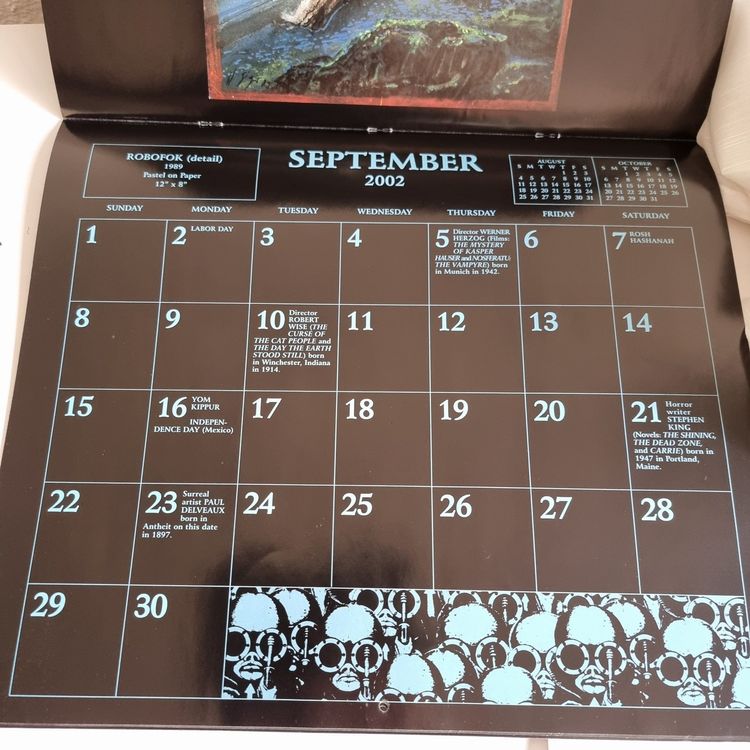 H.R. Giger Kalender 2002 Morpheus in English - 22 Jahre alt (Gebraucht ...