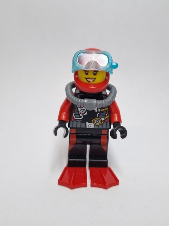 LEGO City cty0559 Scuba Diver, Female, Red Flippers (Neu (gemäss ...
