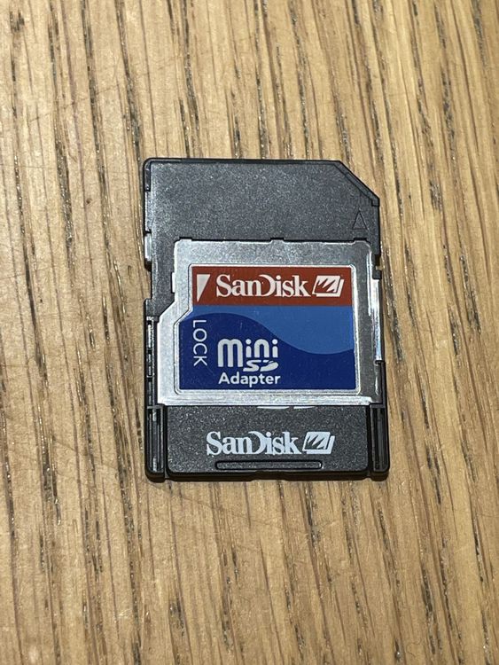 SunDisk mini SD Adapter inkl. mini SD Speicherkarte 256MB | Kaufen auf ...