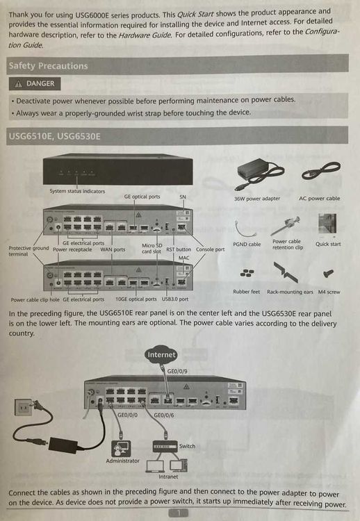 Hardware Firewall Huawei HiSecEngine USG6000E (Gebraucht) in Zürich für ...