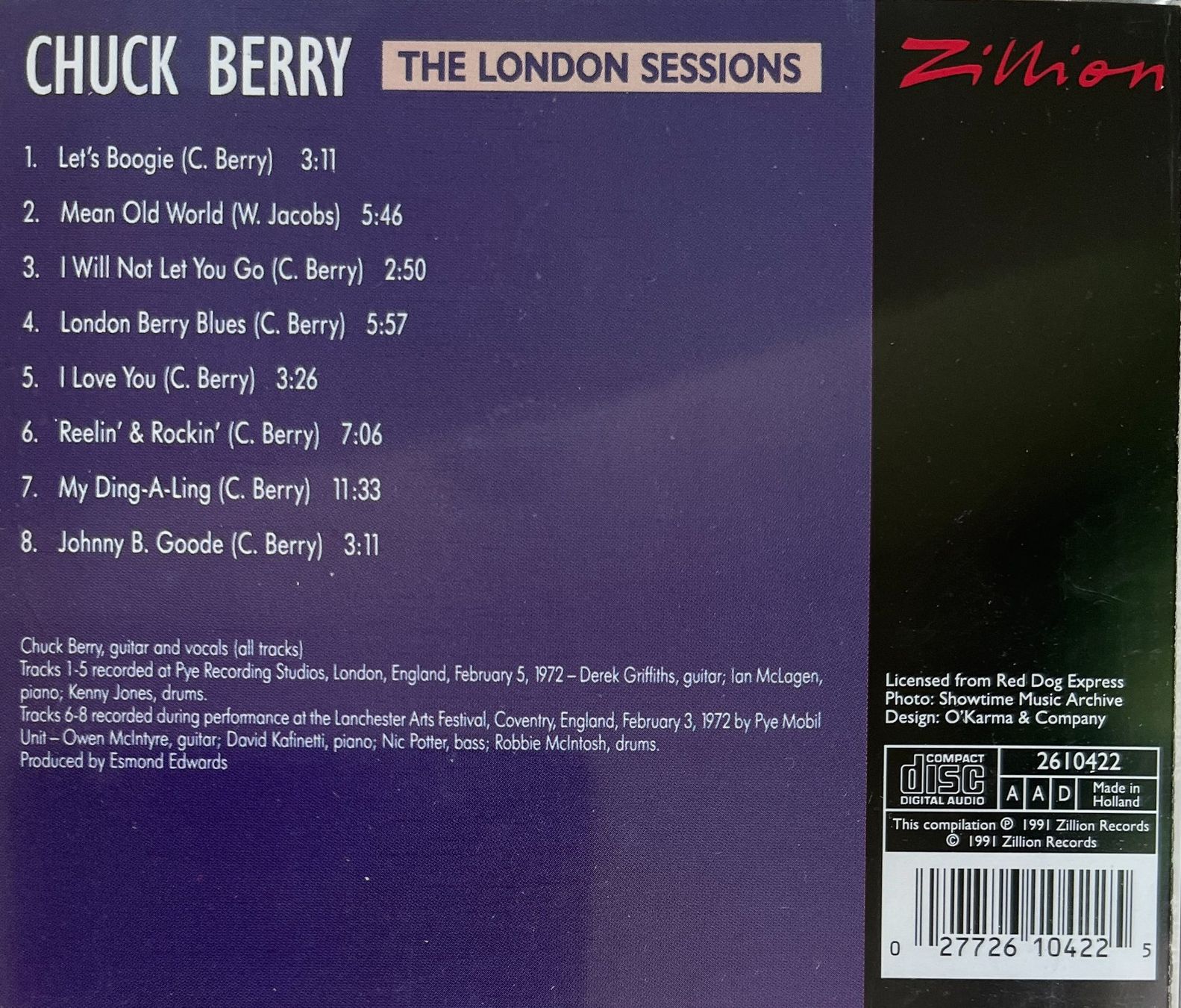 CHUCK BERRY / The London Sessions (Gebraucht) in Bischofszell für CHF 3 ...