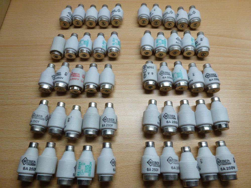 50St. Schmelzsicherungen Gr.1 (Diazed) 6A | Kaufen auf Ricardo