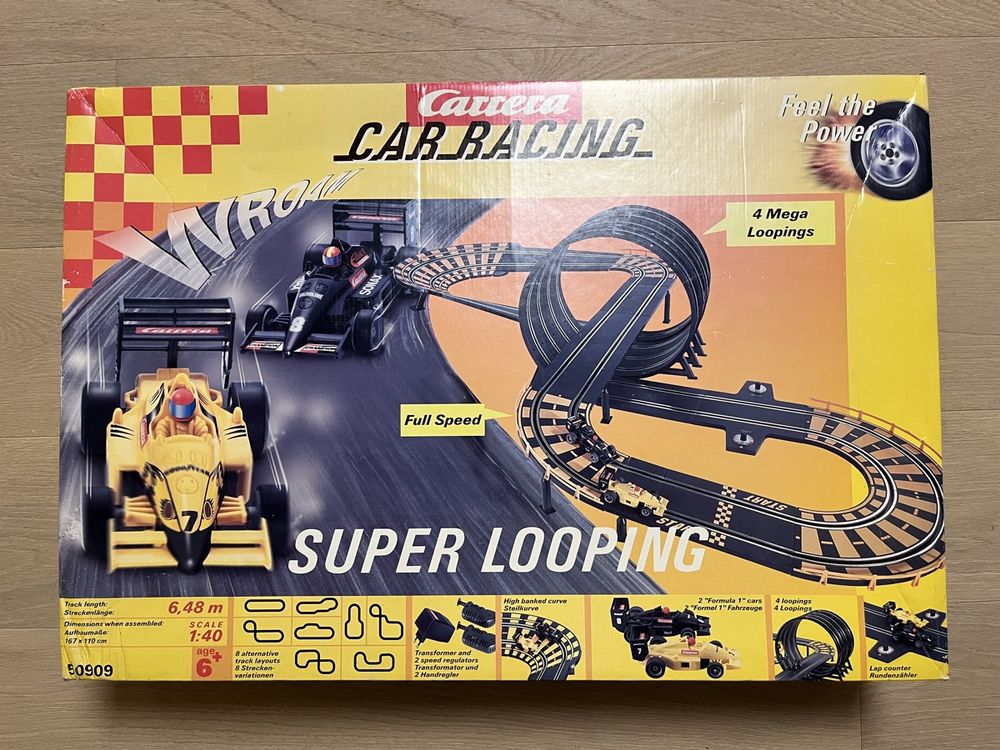 Carrera Autorennbahn Super Looping, 4 Mega Loopings (Gebraucht) in ...