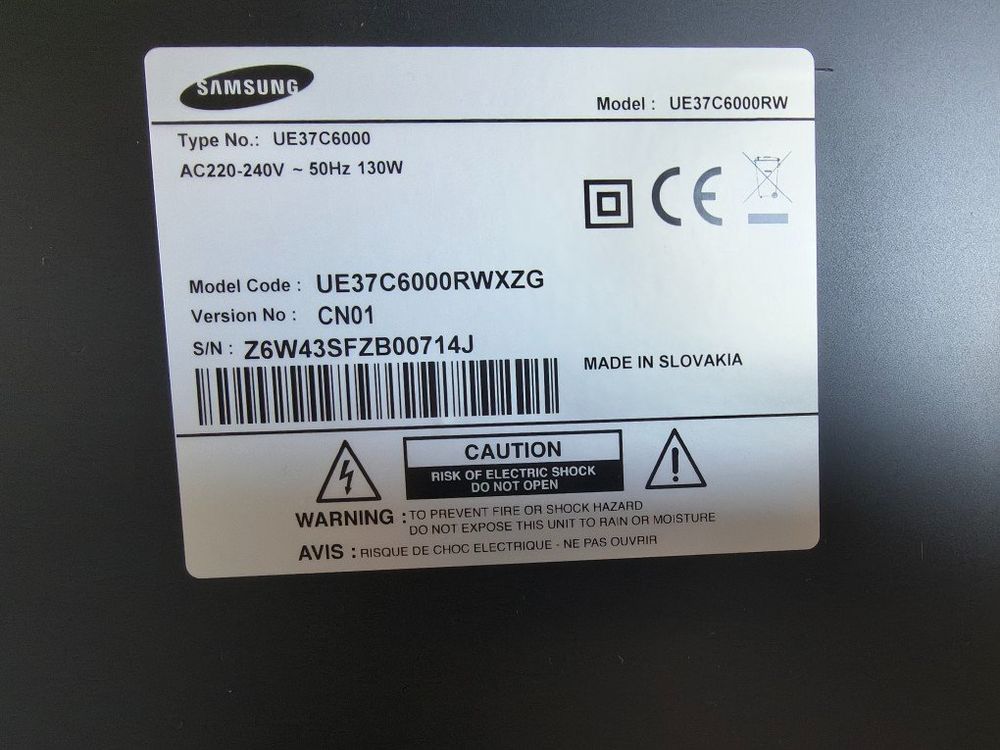 TV 37 Zoll Samsung UE37C6000 (Gebraucht) in Schinznach Bad für CHF 15 ...