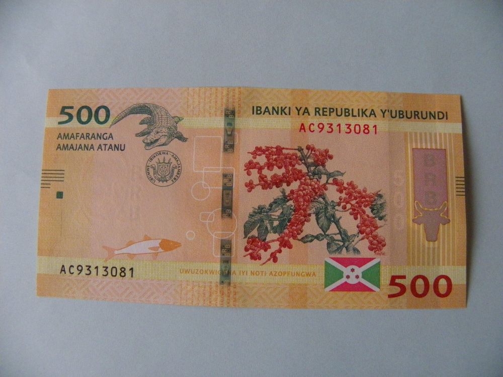 Burundi 500 Francs Schein, Jahr 2018, Top Zustand! (Neu (gemäss ...