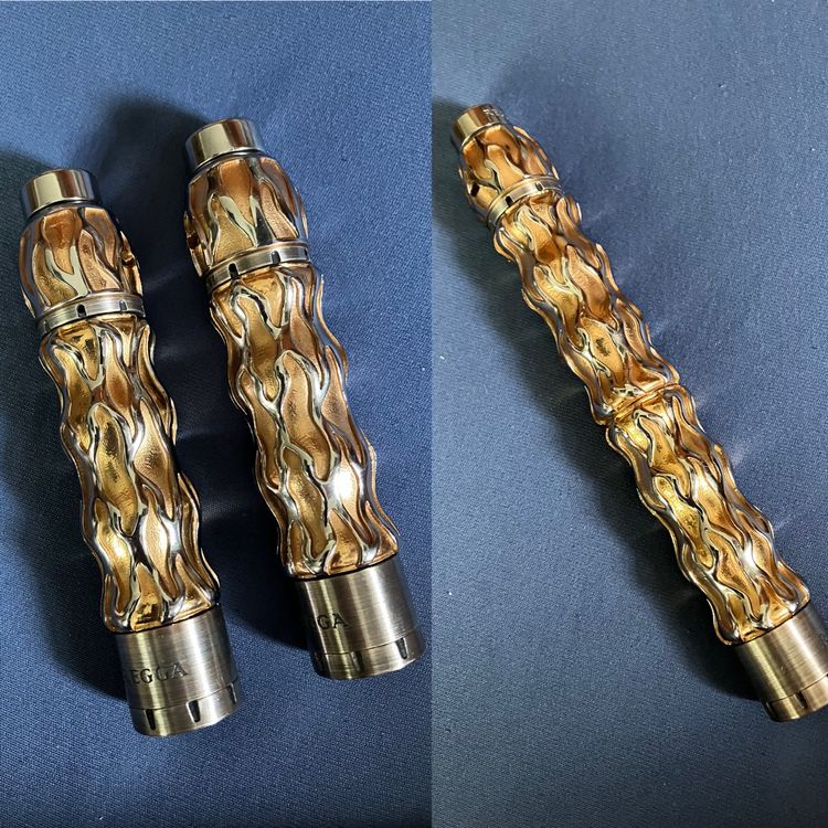 Shelbi Mods Regga Mech Tube Gold/ SS (Singel/gestackt) (Neu (gemäss ...