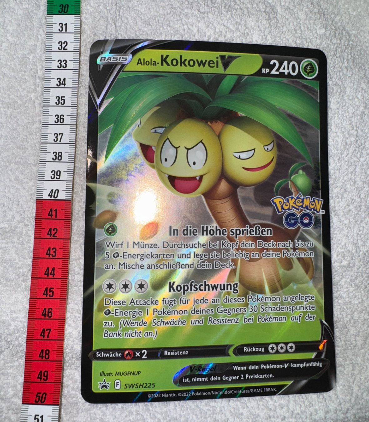 Pokémon Alola-Kokowei V JUMBO #SWSH225 DE Karte, TCG (Gebraucht) in ...