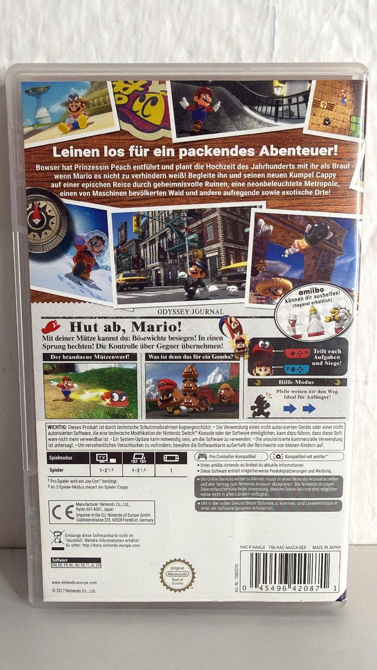 Super Mario Odyssey - Nintendo Switch - Great Condition! (Gebraucht) in ...