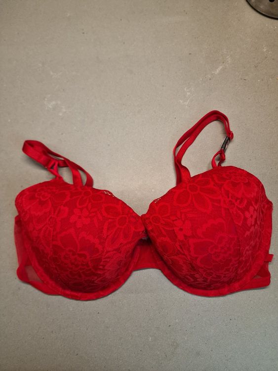 Victoria's Secret BH 36D 80D rot mit Spitze (Neu und originalverpackt ...