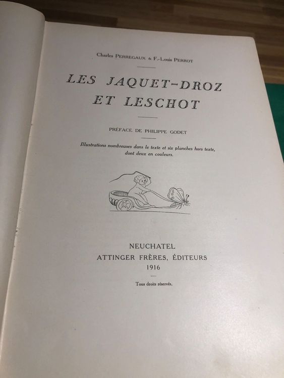 Livre les Jaquet-Droz et Leschot (D'occasion) à Genthod pour CHF 150 – avec livraison | Acheter ...