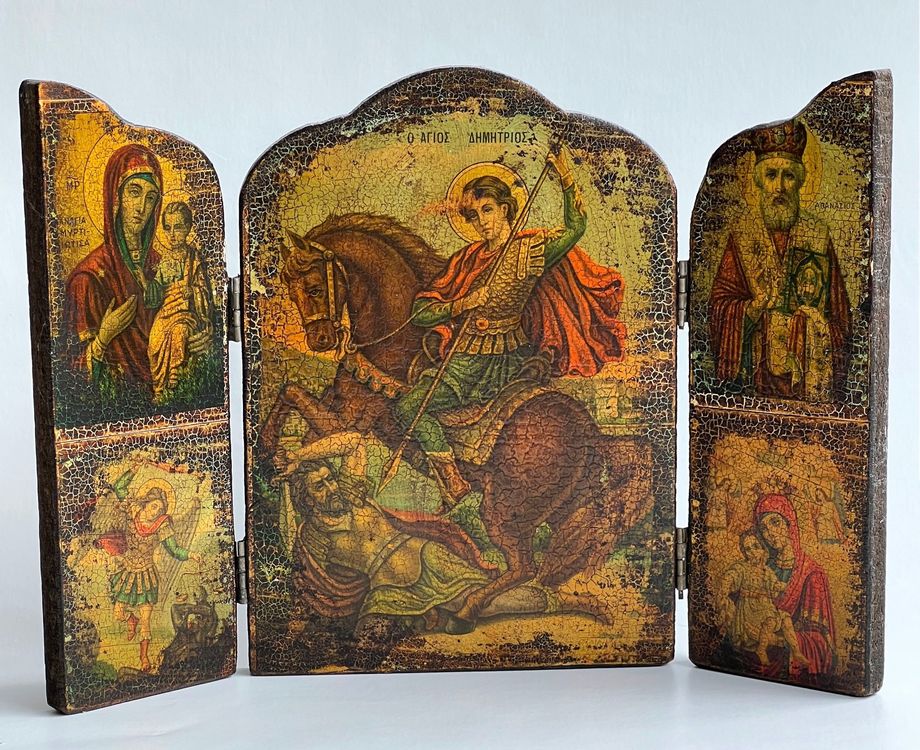 Ikone*Triptychon*Griechisch, 19.Jh*auf Holz***** (Gebraucht) in Dübendorf für CHF 33 – mit ...