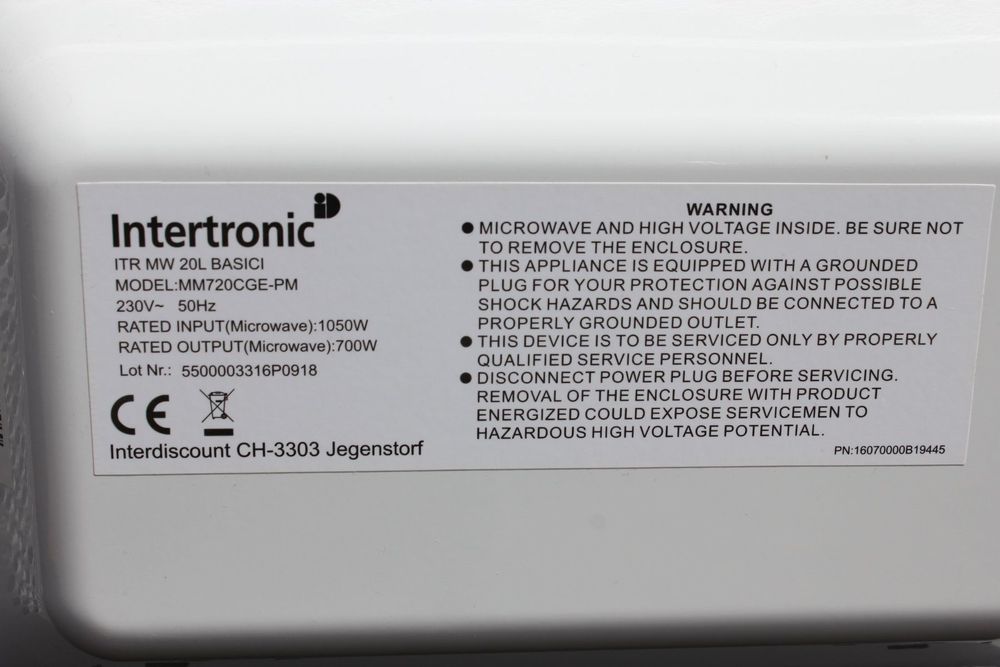 Mikrowelle INTERTRONIC | Kaufen auf Ricardo