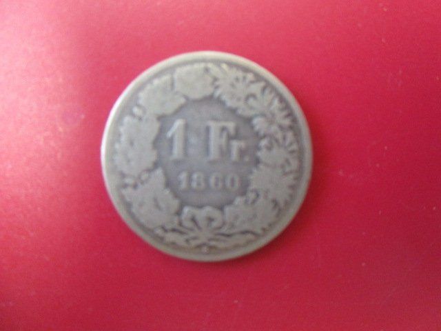 1 Franken 1860 - Mz B - "KORN" - Schweizer Franken (Gebraucht) in Luzern für CHF 48 – mit ...