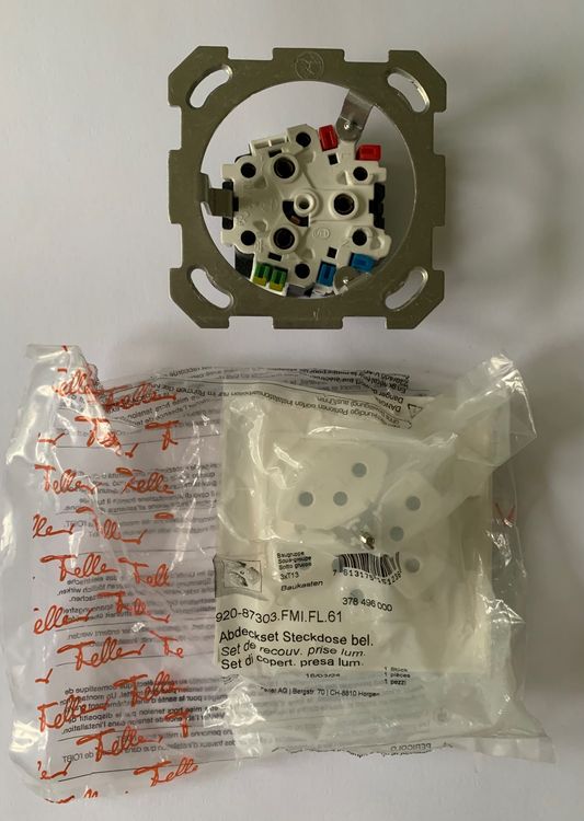 Feller Steckdosen UP EDIZIOdue 3×T13 - Weiss - 2 Stück (Neu und ...