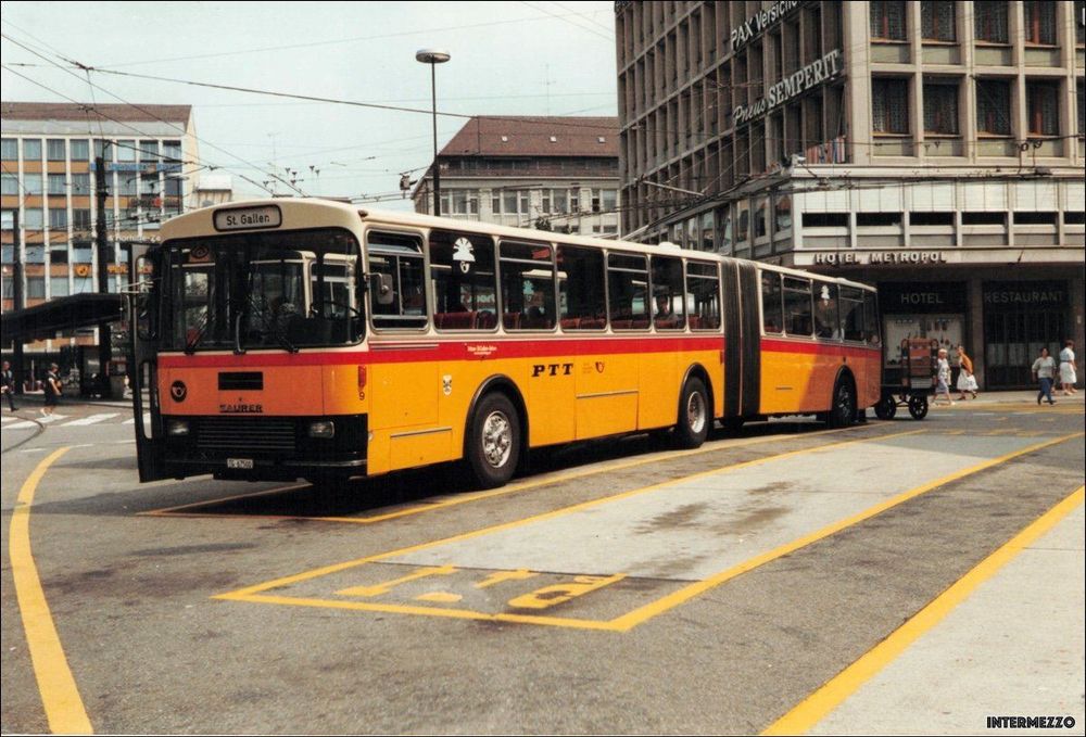 Postauto // Saurer St. Gallen 1985 Foto (Gebraucht) in Basel für CHF 17 – mit Lieferung auf ...