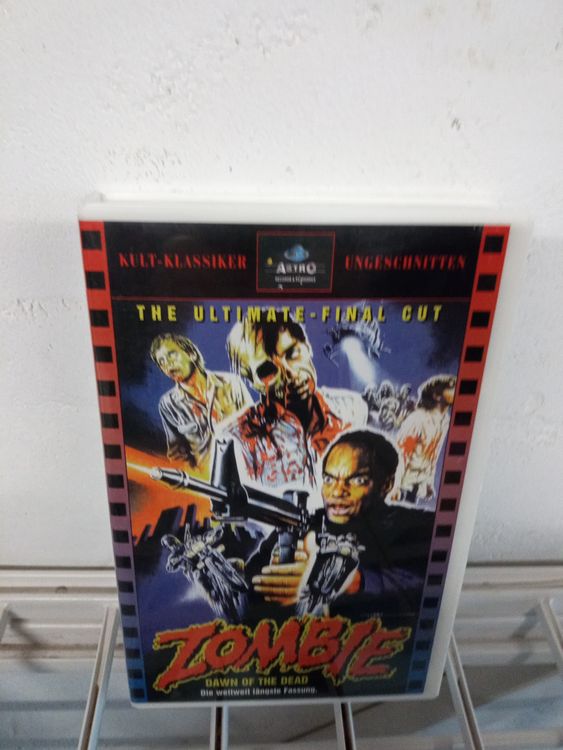 VHS ZOMBIE-DAWN OF THE DEAD ASTRO VIDEO FINAL-CUT SPLATTER (Gebraucht ...