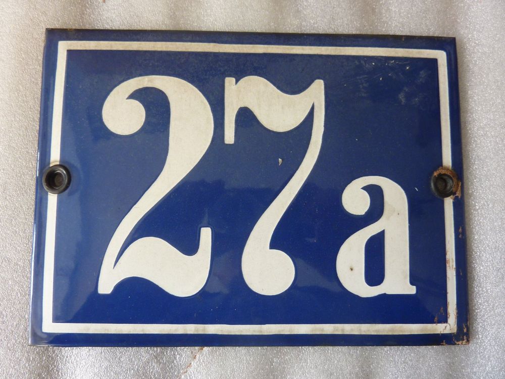 alte Hausnummer 27a | Kaufen auf Ricardo