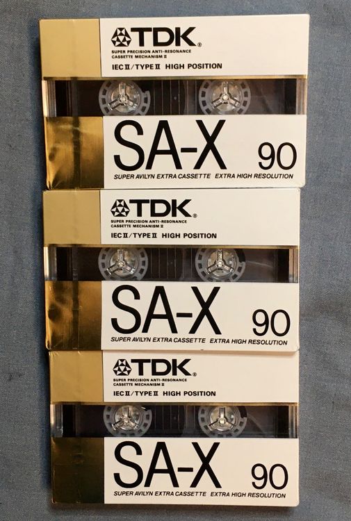 3 x TDK SA-X 90 neu! | Kaufen auf Ricardo