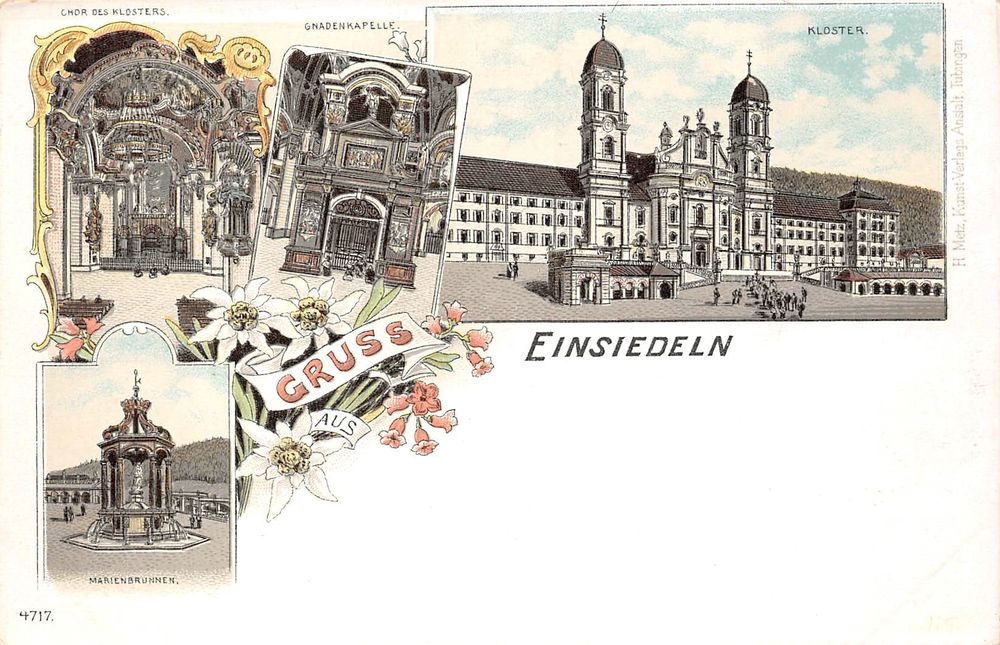 Einsiedeln, Kloster, Gruss aus Einsiedeln, Edelweiss | Kaufen auf Ricardo