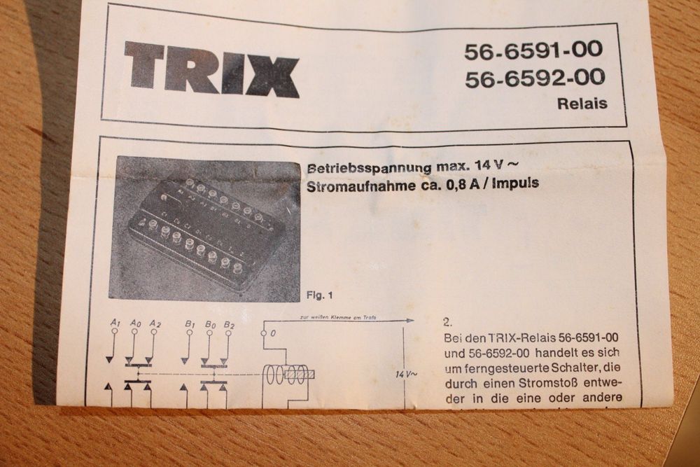 Trix/Minitrix Schaltrelais 66592 (Neu und originalverpackt) in ...