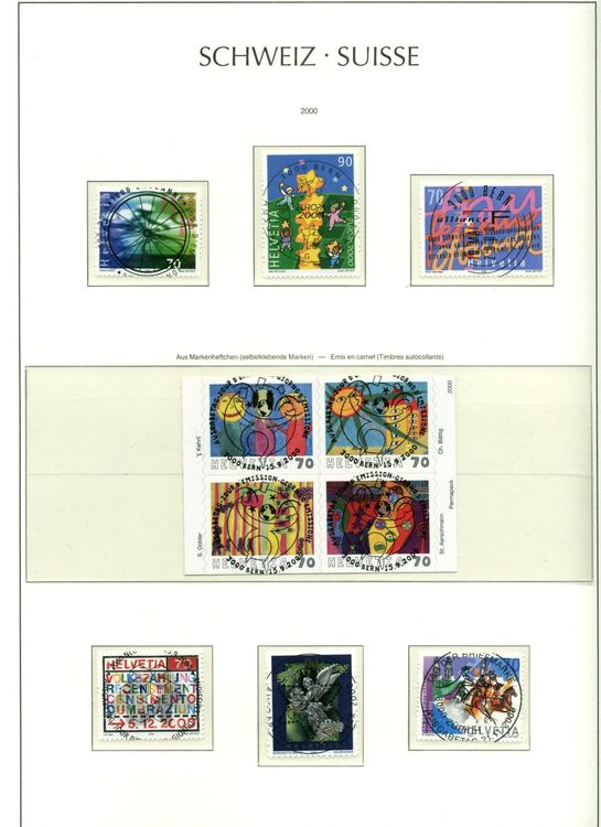 7 AUSGABEN MIT MARKENHEFTCHEN 2000 ET VOLL - LUXUS (Gebraucht) in Sarmenstorf für CHF 2 – mit ...