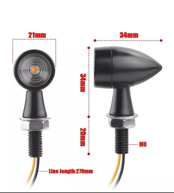 LED Motorrad Mini Blinker Bullet Chopper | Kaufen auf Ricardo