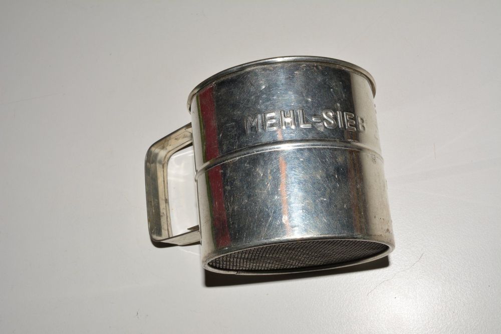Mehlsieb Mehl sieb Mehl-sieb backen küche messbecher metall | Kaufen ...