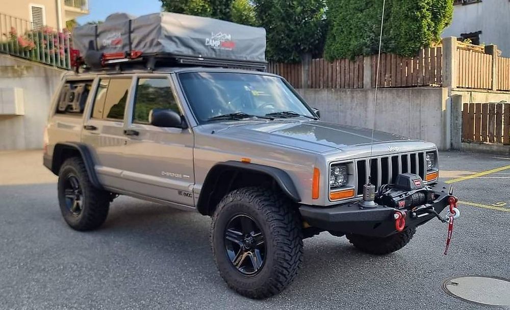 Jeep Cherokee XJ, Offroad Umbau, Camper, Dachzelt, Seilwinde | Kaufen ...
