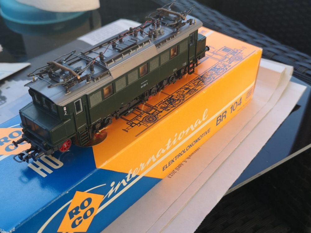 ROCO 04144 S International Elektrolokomotive BR-104 H0 (Neu (gemäss ...