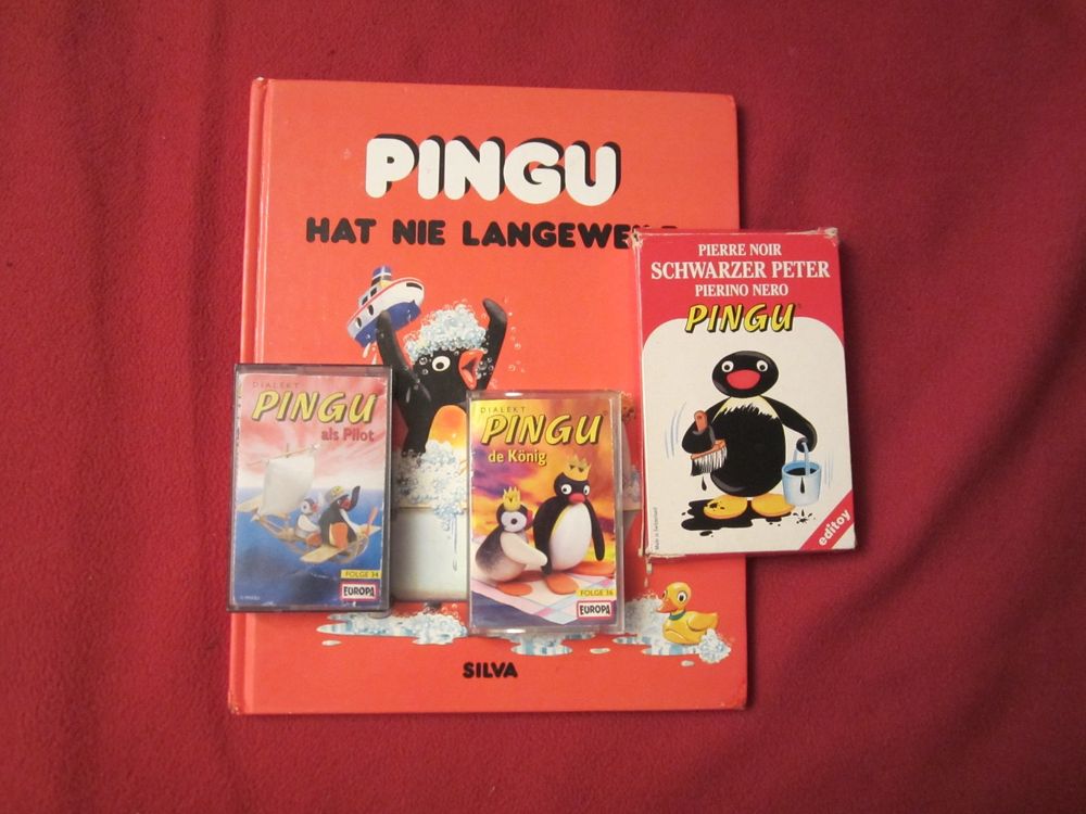 PINGU-LOT: BUCH...SCHWARZER PETER+ 2 XHÖRKASSETTE!!!! (Gebraucht) in Volketswil für CHF 27.9 ...