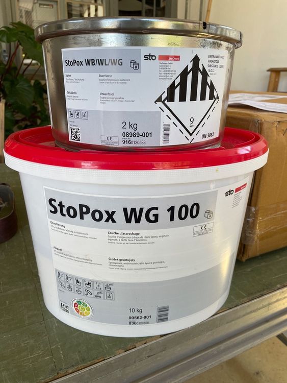 StoPox WG 100 mit Härter StoPox WB/WL/WG für EP Grundierung (Neu und ...