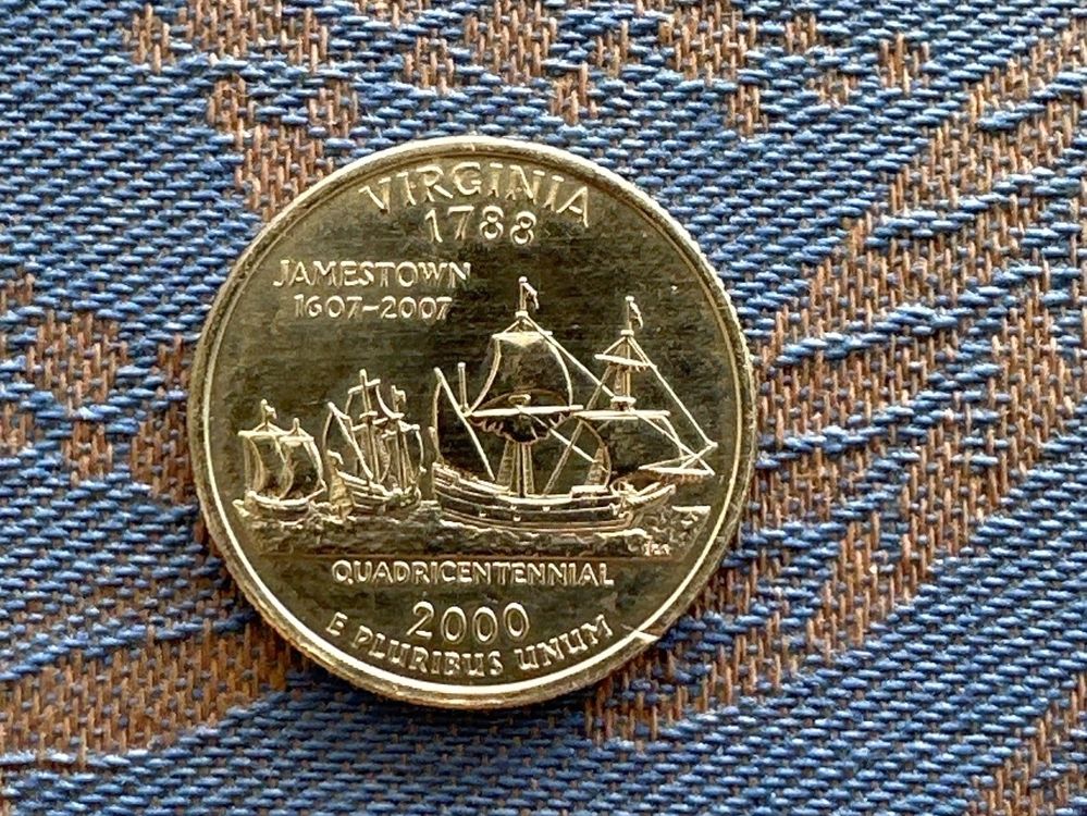 USA 25 Cent Jamestown 2000 Quadricentennial Virginia | Kaufen auf Ricardo