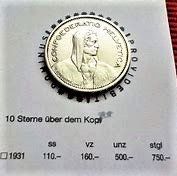 ABART 10* ü.d. Kopf SILBER Münze 5 Fr 1931 ss-vorzügl | Kaufen auf Ricardo