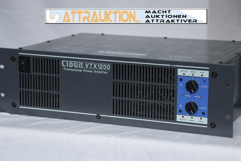 Cloud Electronics VTX1200 2 Channel 1200w Power Verstärker (Gebraucht) in für CHF 80 – nur ...
